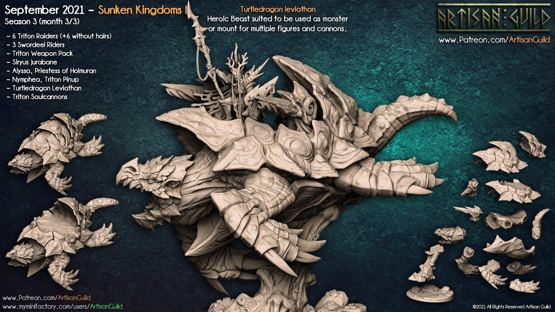 Turtledragon Leviathan - Artisan Guild, Triton | Turtle | Mount | Huge ...